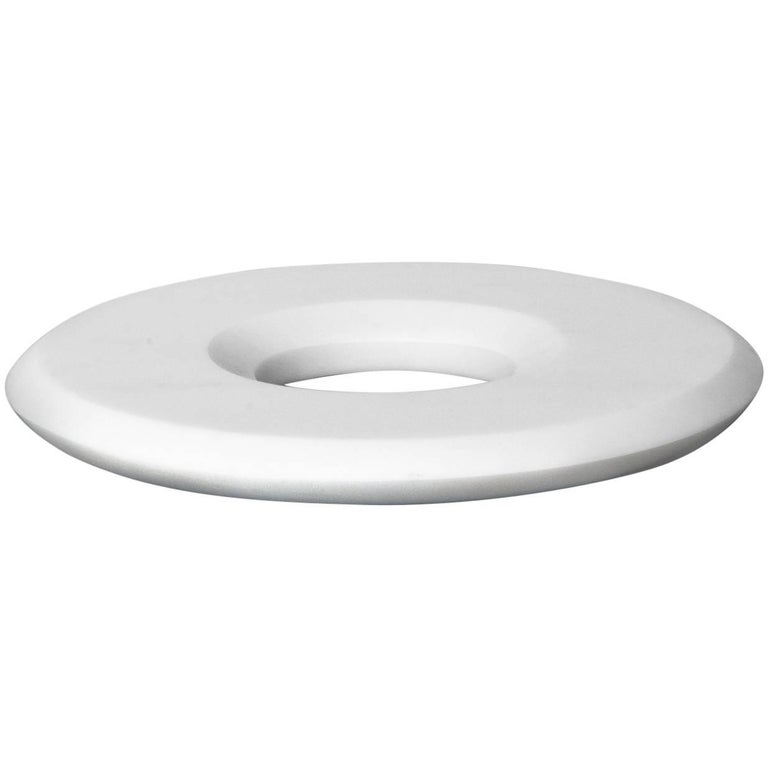 New Modern Trivet in White Michelangelo Marble, creator Ivan Colominas ...