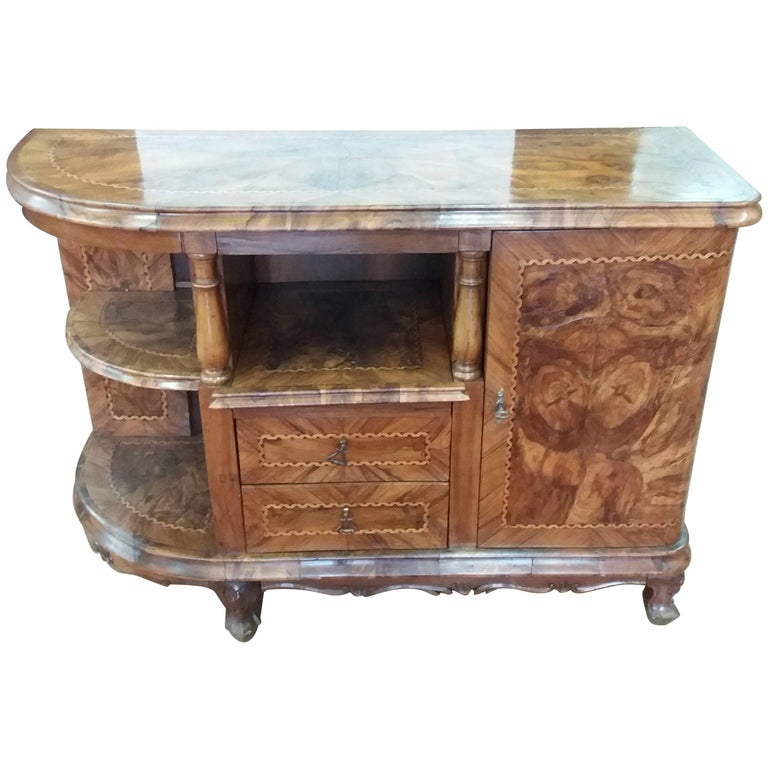 20 th Century Italian Root of Walnut Tree TV Stands For Sale at 1stDibs