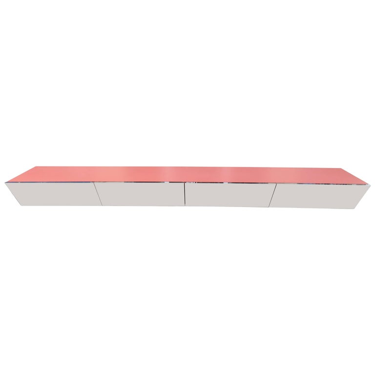 Gorgeous Pace Collection Floating Wall-Mounted Console Shelf, Mid ...