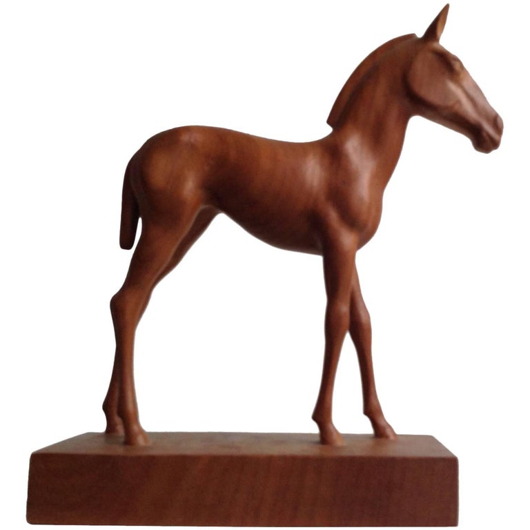 Sculpture of a Foal by the Dutch Sculptor a. Remiëns For Sale at 1stDibs