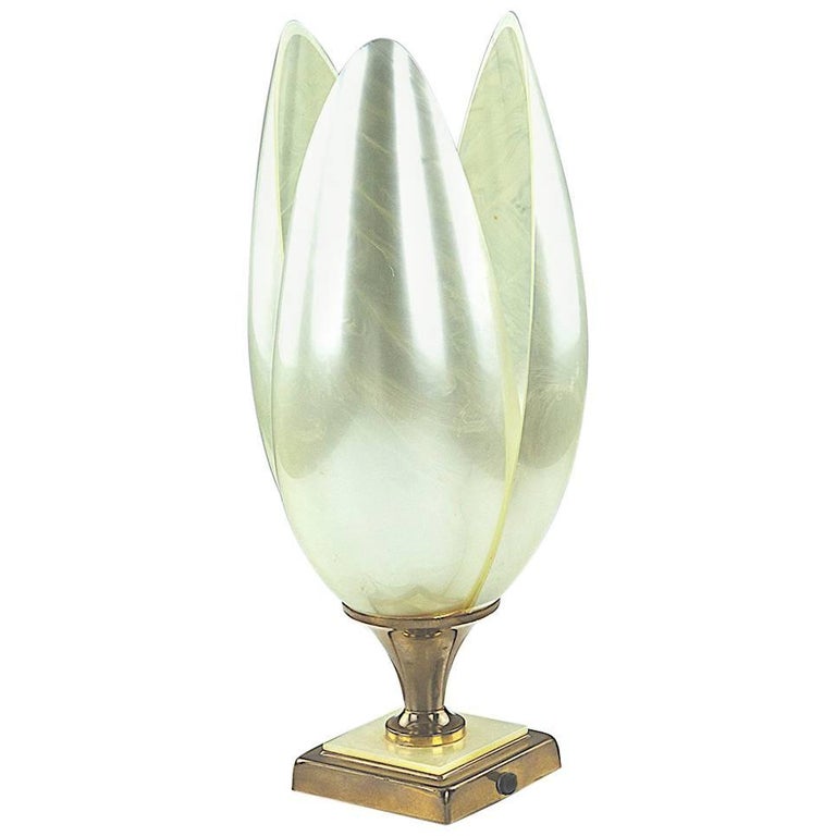 Maison Rougier Table Lamp in a Mother-of-Pearl Color at 1stDibs