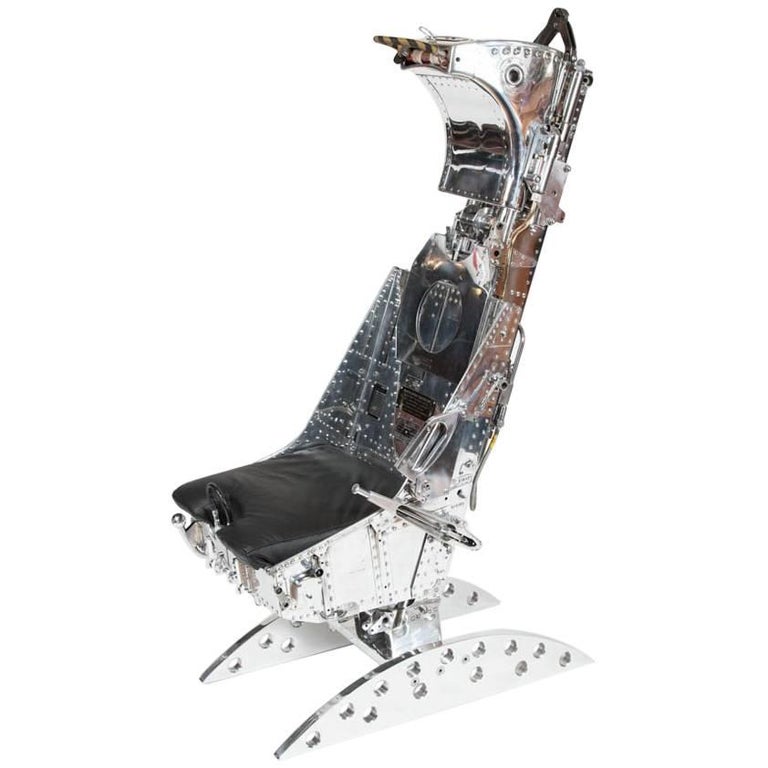 Martin Baker MK3 Ejection Seat Chair, Black Edition For Sale at 1stdibs