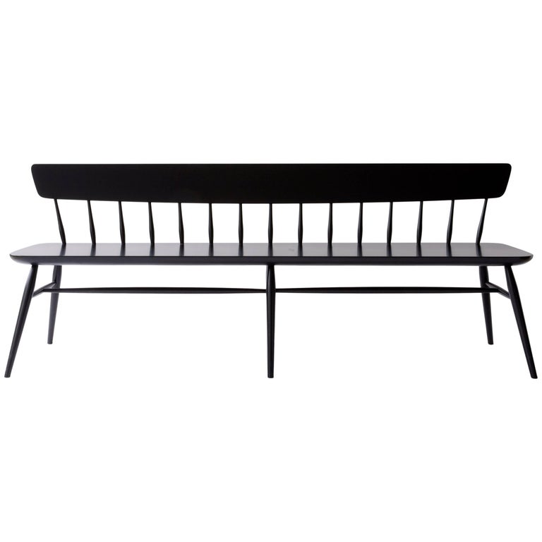 Windsor Bench in Pine and Maple For Sale at 1stDibs