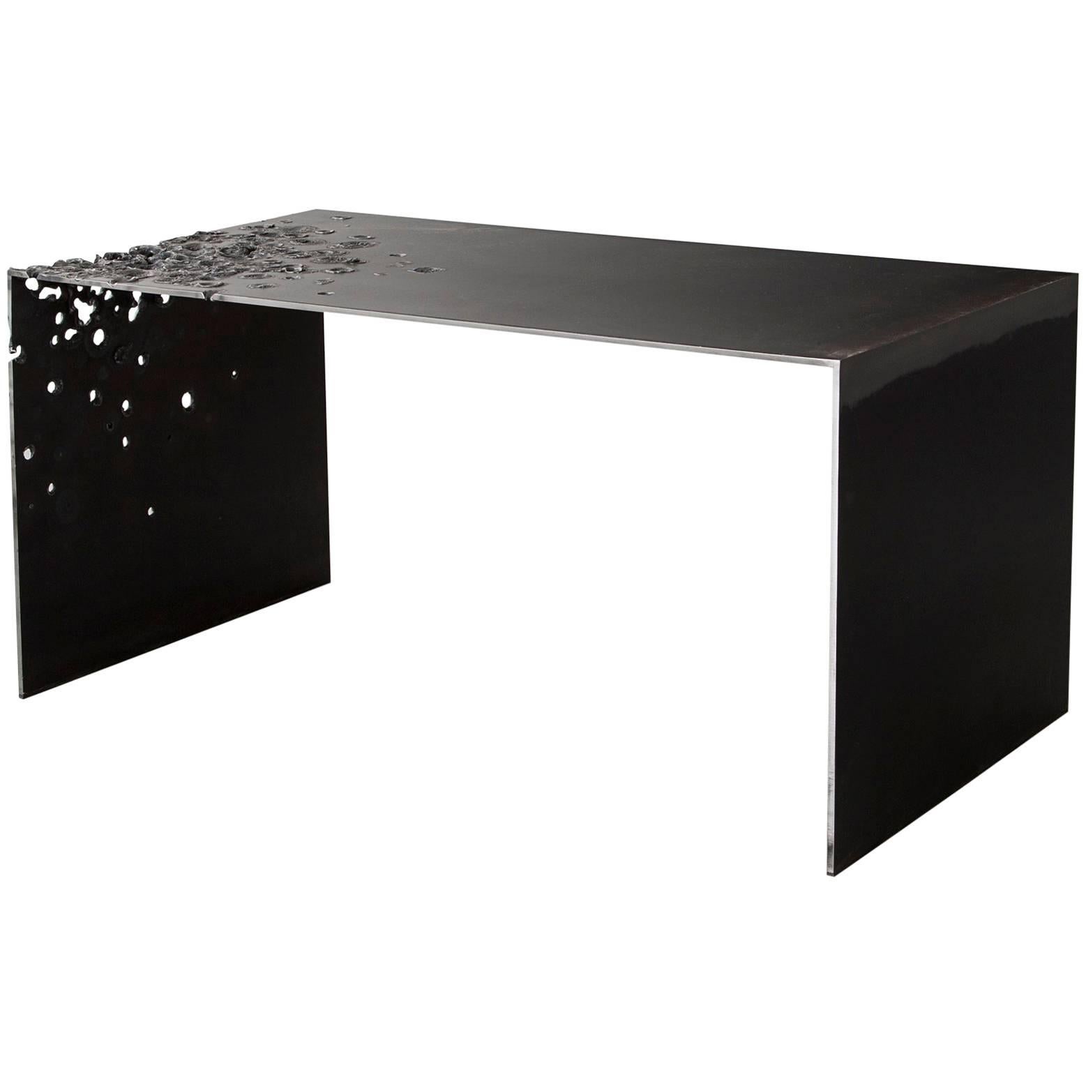 Burnt Steel Table, Minimalist Steel Coffee Table For Sale at 1stDibs ...