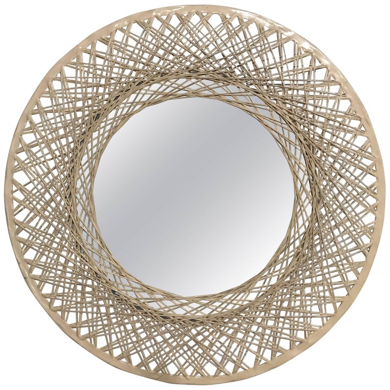 Spun Fiberglass Antique Mirror at 1stDibs