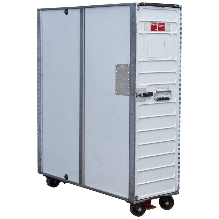 Swiss Air Aeroplane Trolley Cart White Grey Full Size Tray Venture at ...