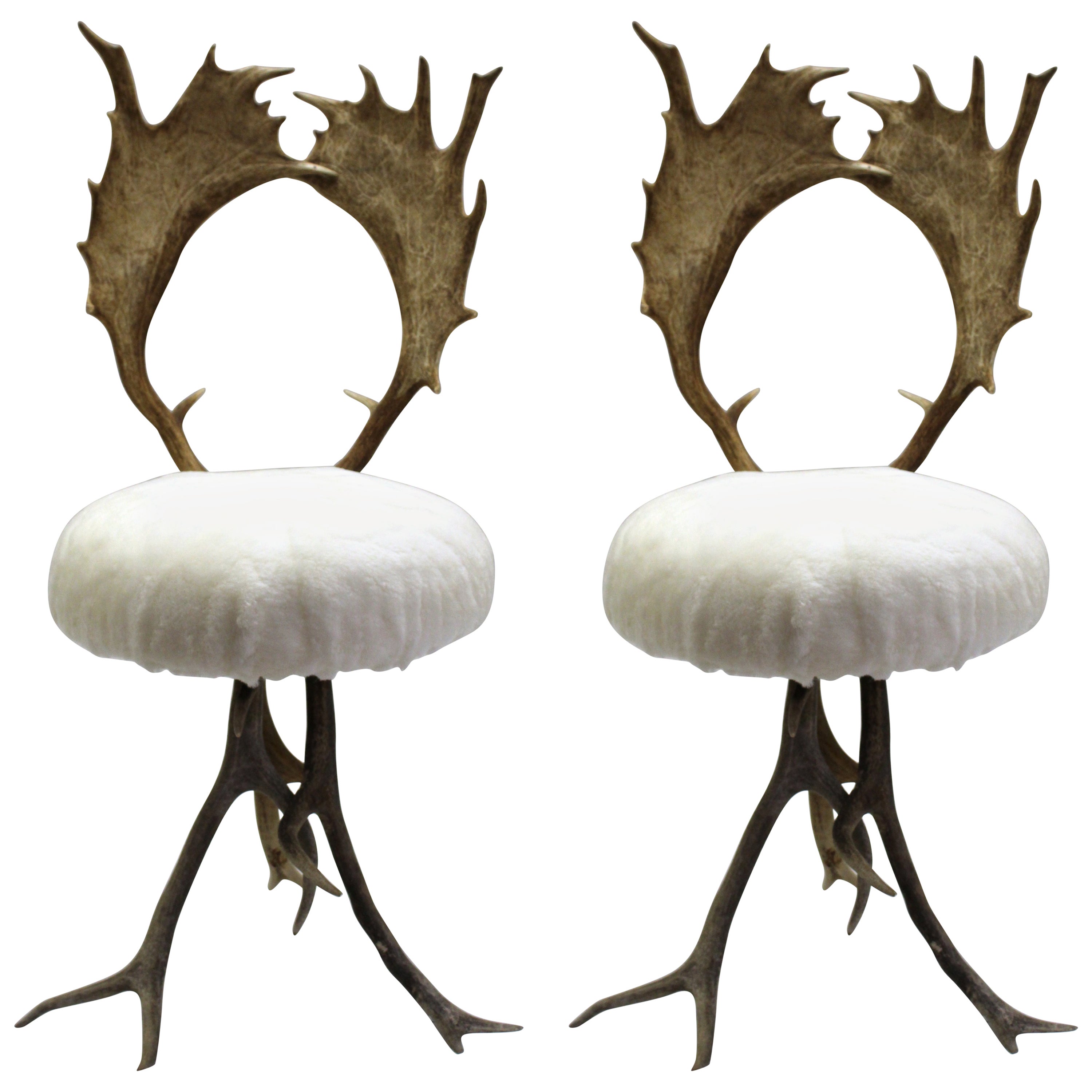 Moose Antler Chair For Sale at 1stDibs