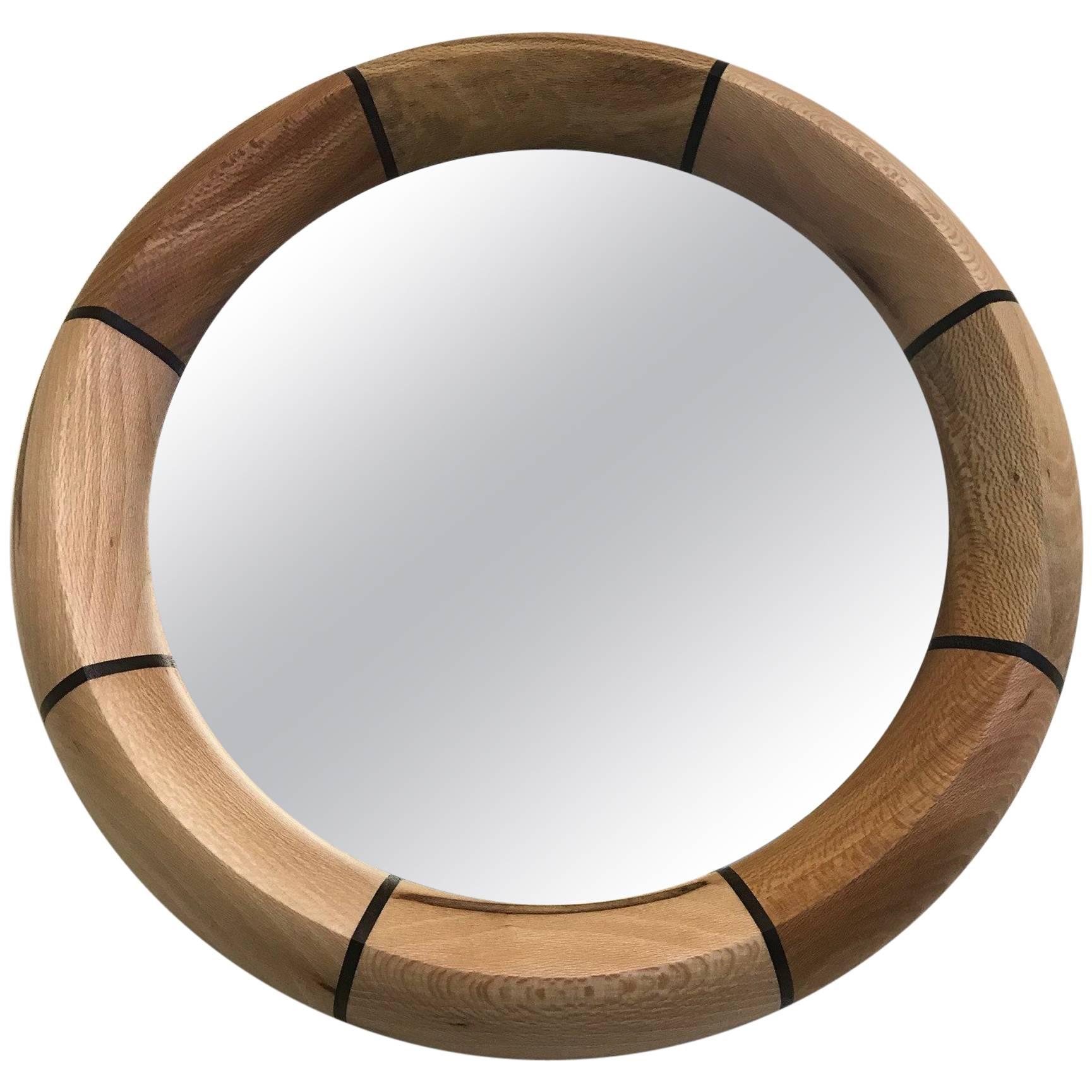 Custom Made Brass and Copper Mirror with Aged Mirror at 1stDibs