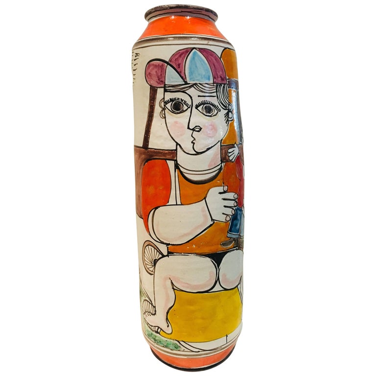Giovanni Desimone Pottery Vase, 1960s Ceramic For Sale at 1stDibs