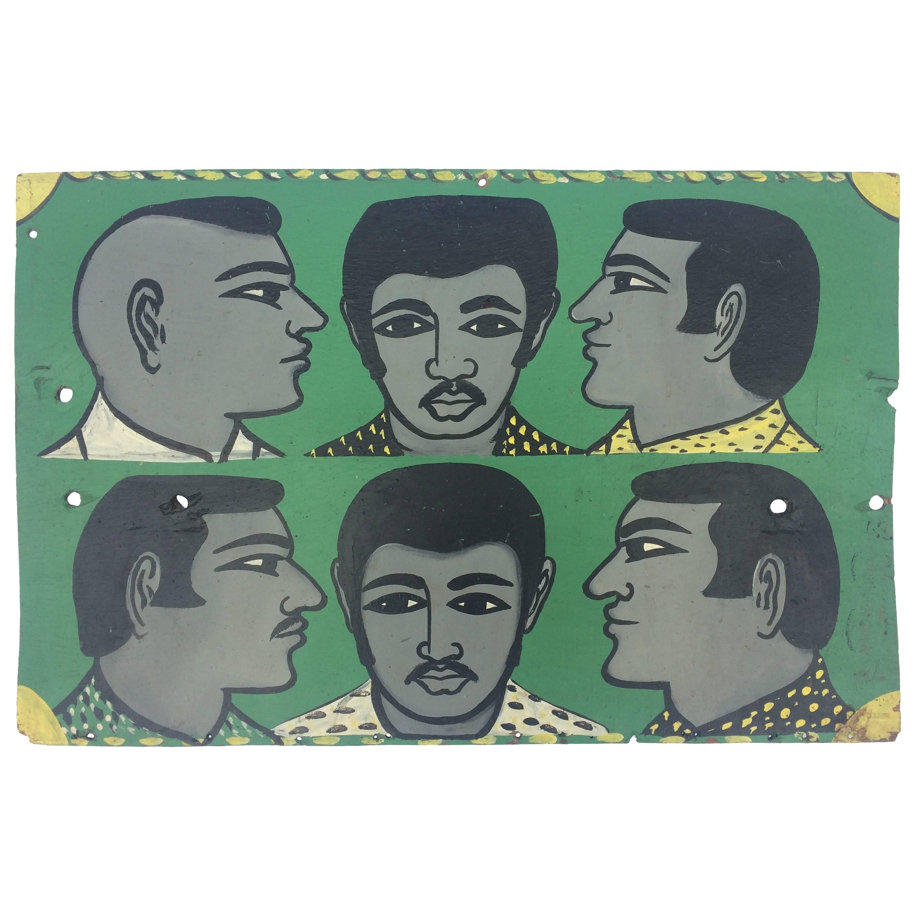 Primitive African Barber Shop Art at 1stDibs
