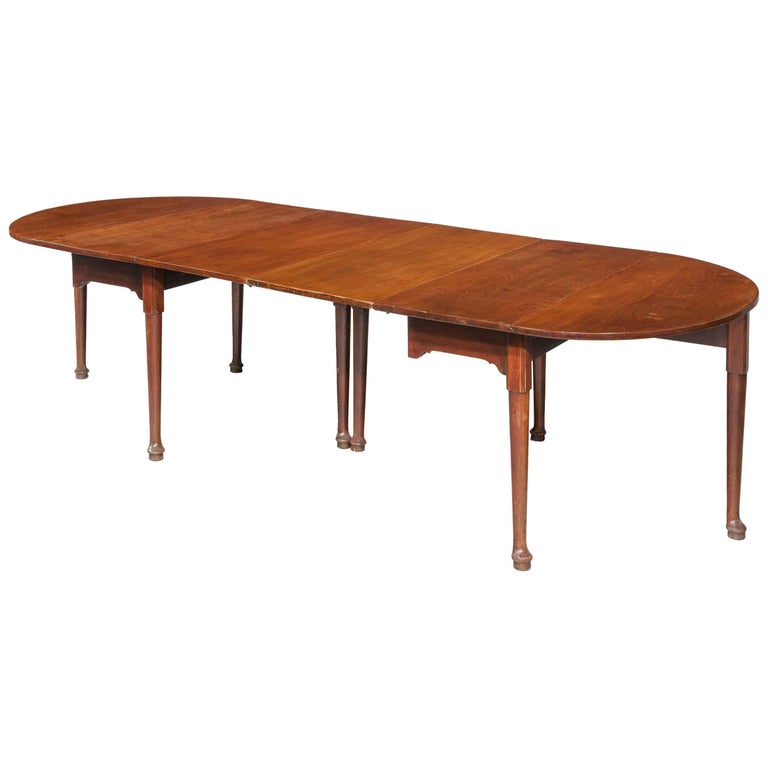 Table de salle à manger en acajou du début de la période George III ...