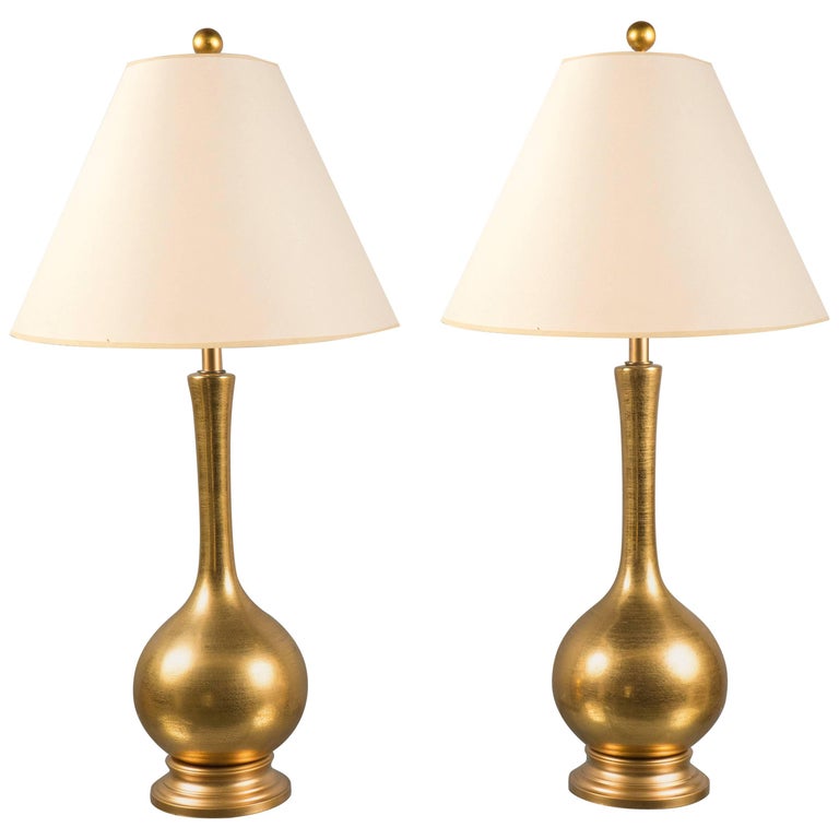 1960s Clam Shell Lamp with Pearl Globe at 1stdibs