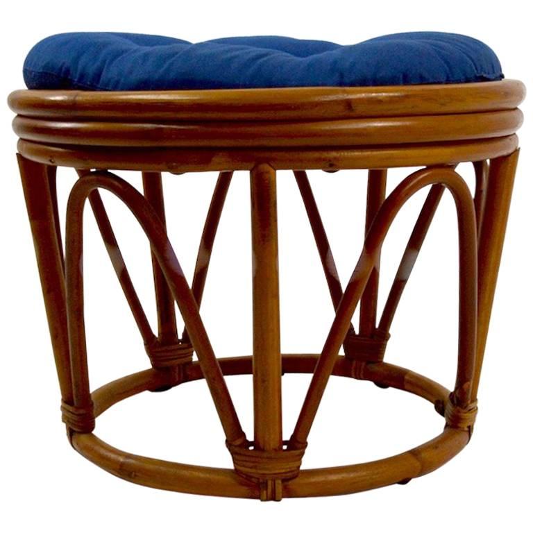 Three-Bamboo Ottoman, Poufs, Footrests For Sale at 1stDibs
