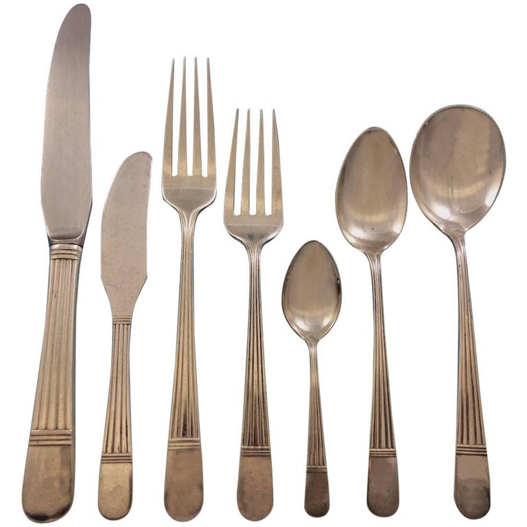 Dorian by Watson Sterling Silver Flatware Set Service 47 Pieces Scarce ...