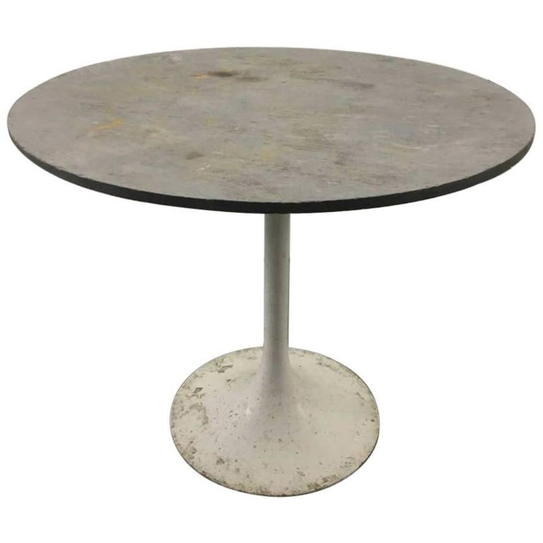 Slate Top Tulip Dining Table For Sale at 1stDibs