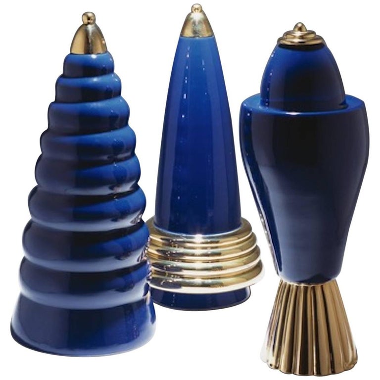 Three Ceramic Vases 900 Collection by Ugo La Pietra for Superego ...