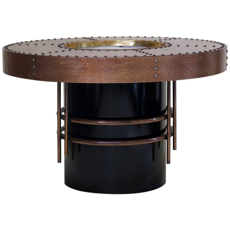 Pair of Copper Coffee Tables, France, circa 1970s For Sale at 1stDibs