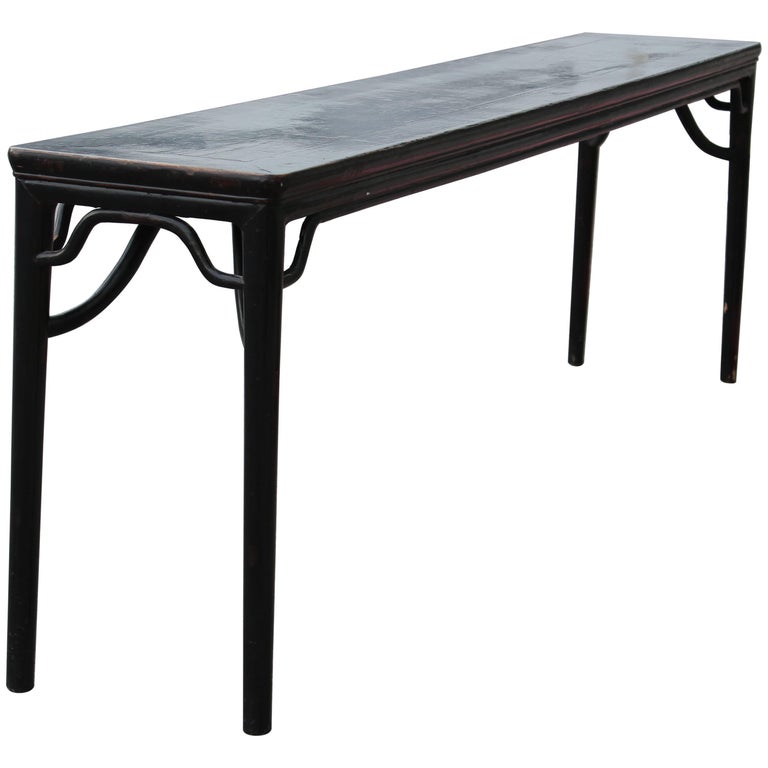 Monumental Chinese Console or Altar Table with Carved Detailing at 1stDibs