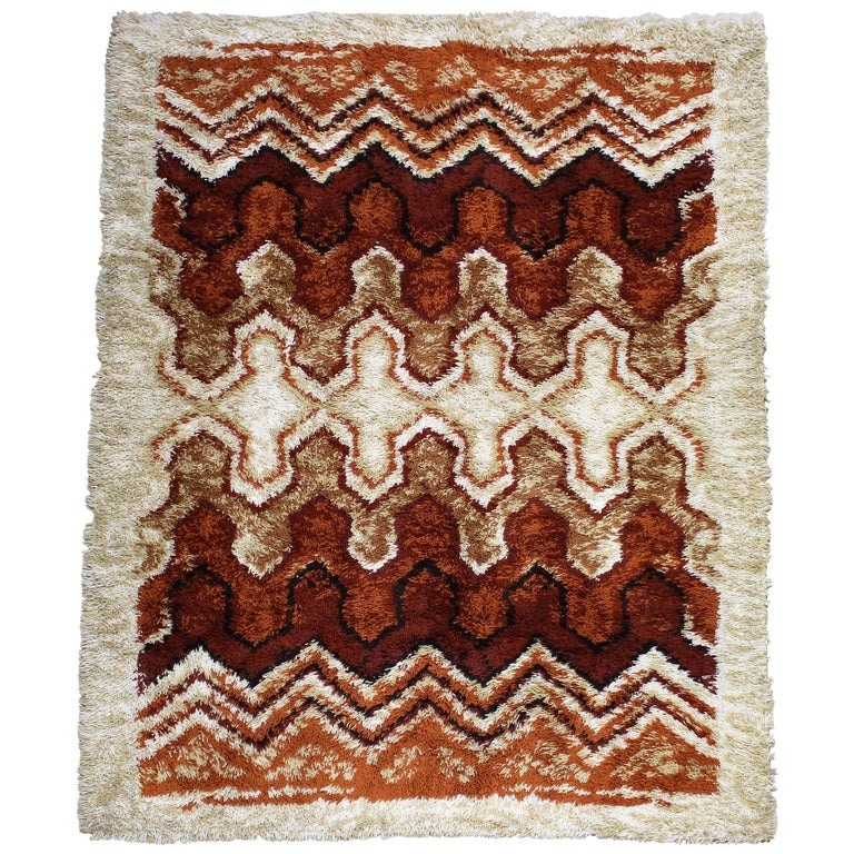 Kasbah Mid Century Modern Rug For Sale at 1stDibs