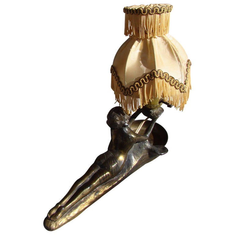 Art Deco Tabletop Radio Lamp and Catch All, circa 1930s in Frankart ...