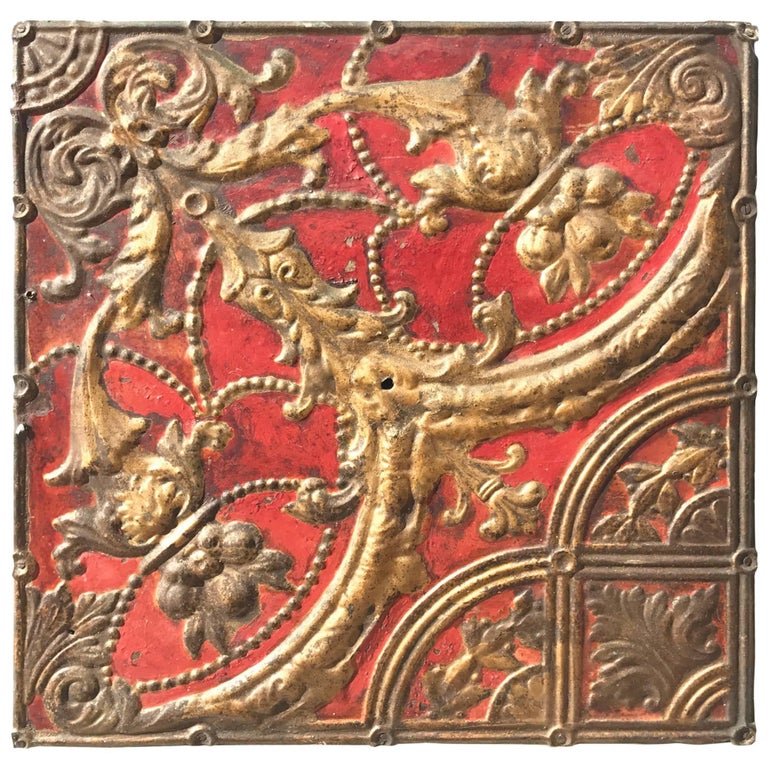 Antique Ceiling Tile as Decorative Wall Objet at 1stDibs | antique ...