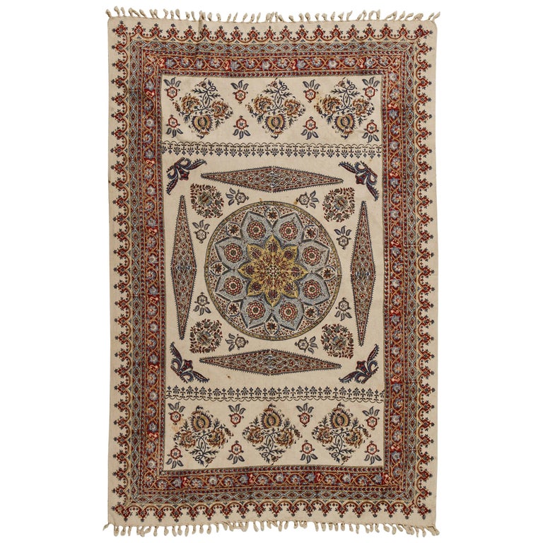 Persian Paisley Woodblock Printed Textile at 1stDibs