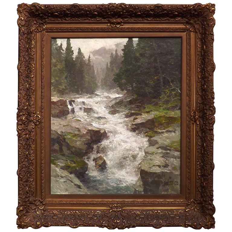 Alpine Painting by German Painter Edward Harrison Compton For Sale at ...