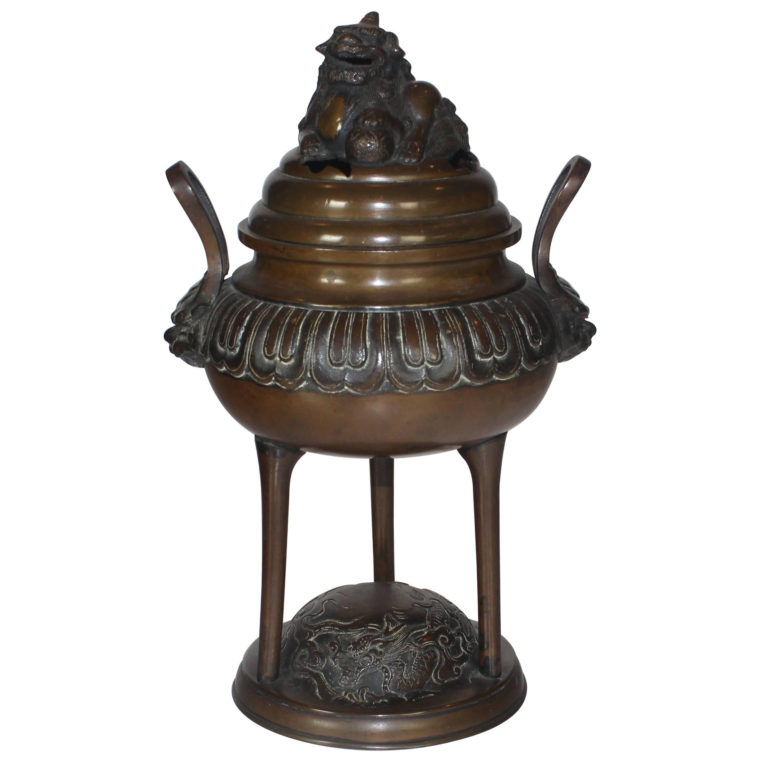 Bronze Incense Burner at 1stDibs