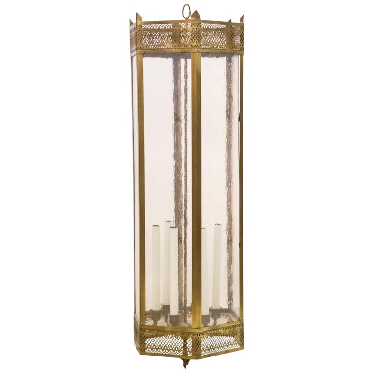 Large 19th Century Antique Style Lantern For Sale at 1stDibs
