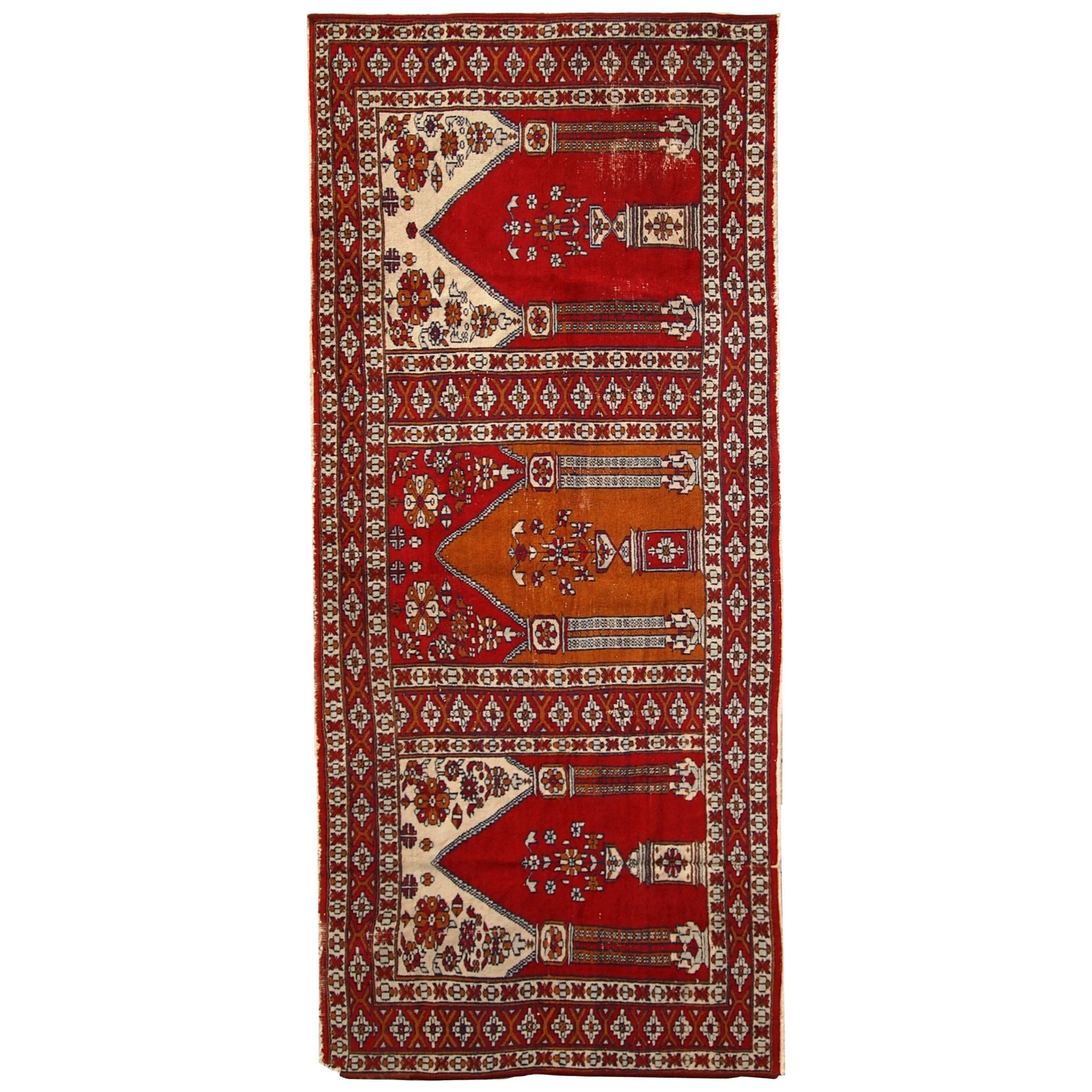 Handmade Vintage Turkish Rug, 1960s at 1stDibs