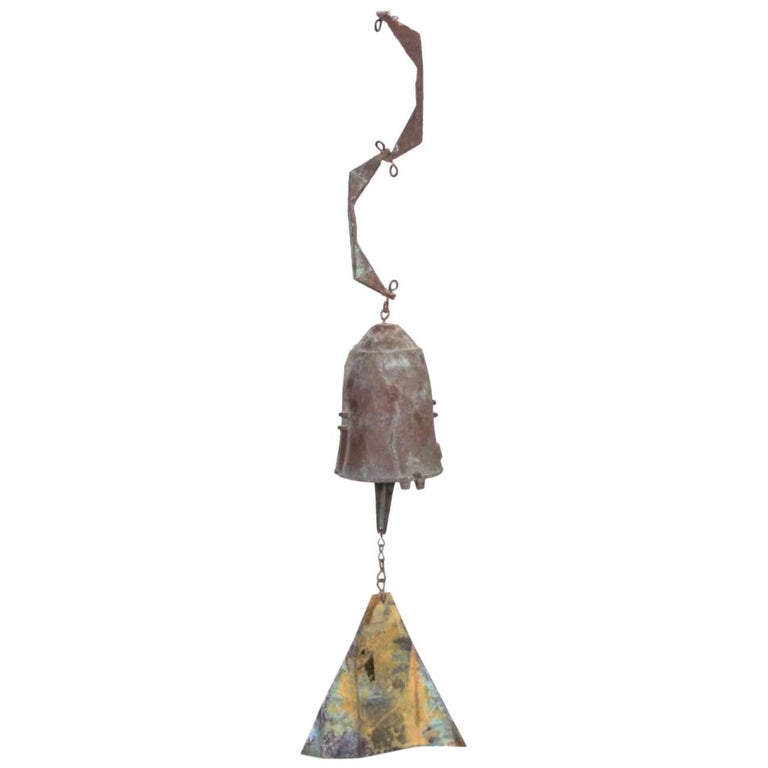 Early Paolo Soleri Wind Bell in Cast Bronze at 1stDibs