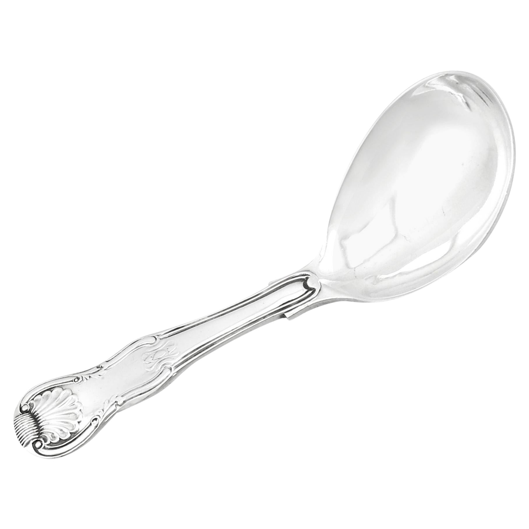 Scottish Sterling Silver Caddy Spoon, Antique George V, '1918' at 1stDibs