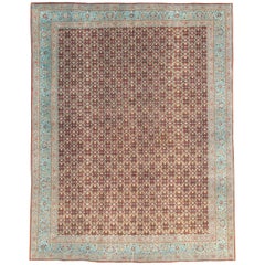 Antique Persian Tabriz Carpet For Sale at 1stdibs