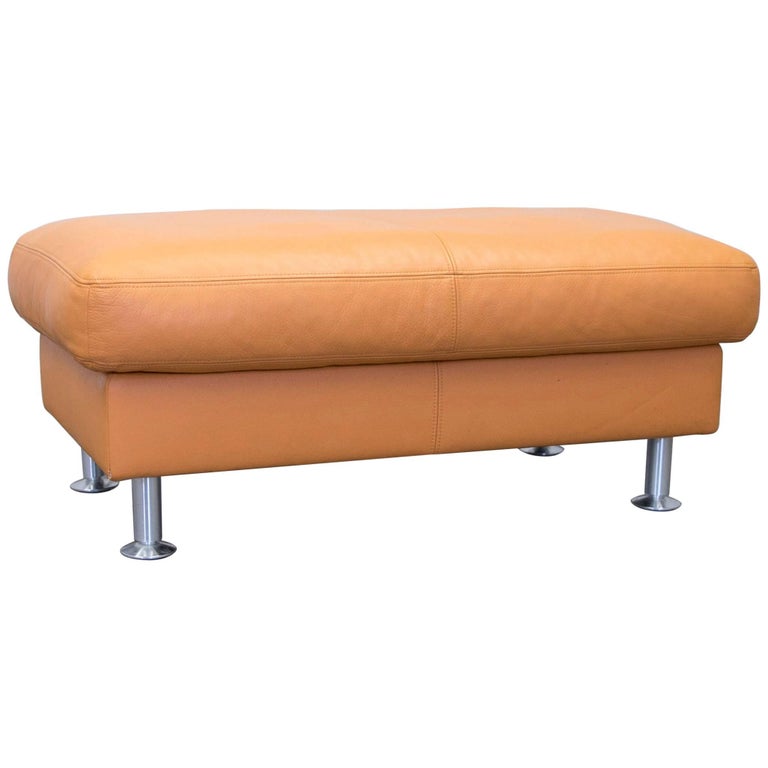 Rolf Benz Basix Designer Footstool Orange One-Seat Couch Modern For ...