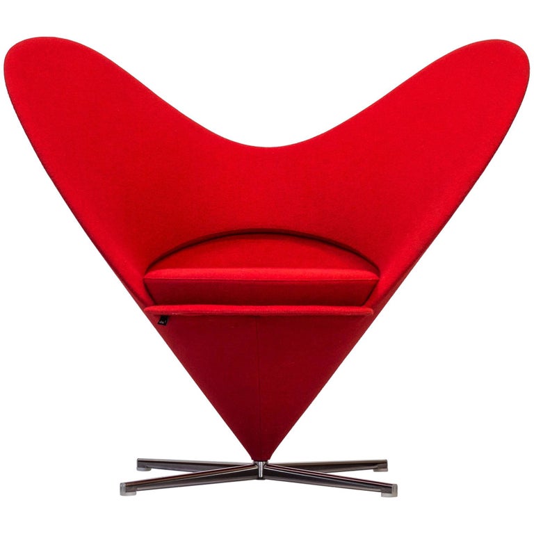 "Heart Cone" Chair by Verner Panton for Vitra at 1stDibs