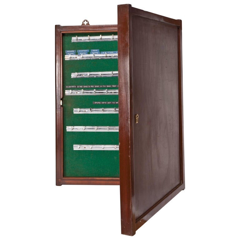 Rare Antique Classroom Pull Down Map Cabinet In Oak Case at 1stdibs