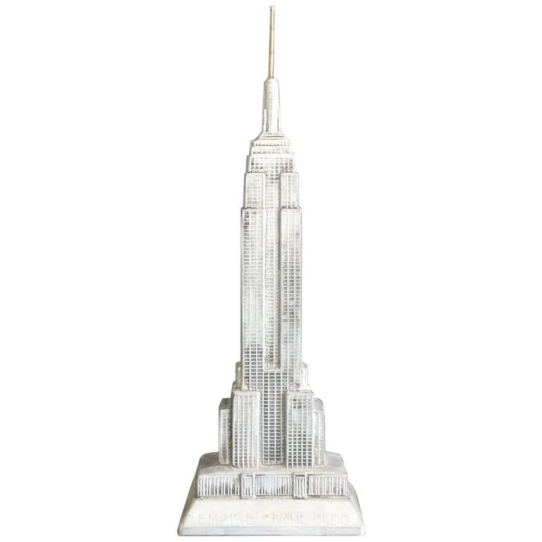 Vintage Empire State Building Model in Metal at 1stDibs