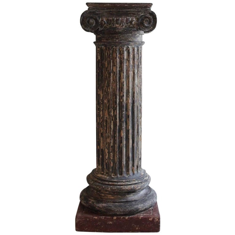 19th Century Painted Classical Column or Plinth at 1stDibs