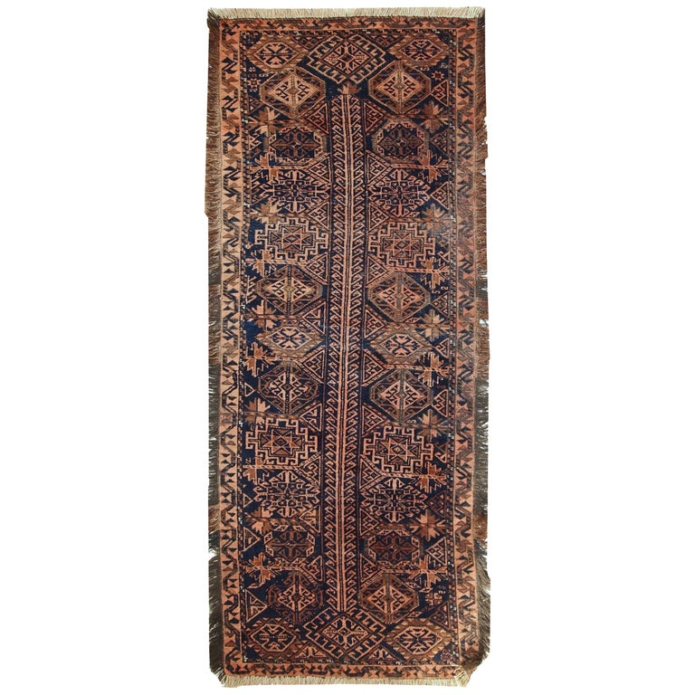 Handmade Antique Afghan Baluch Rug, 1900s at 1stdibs