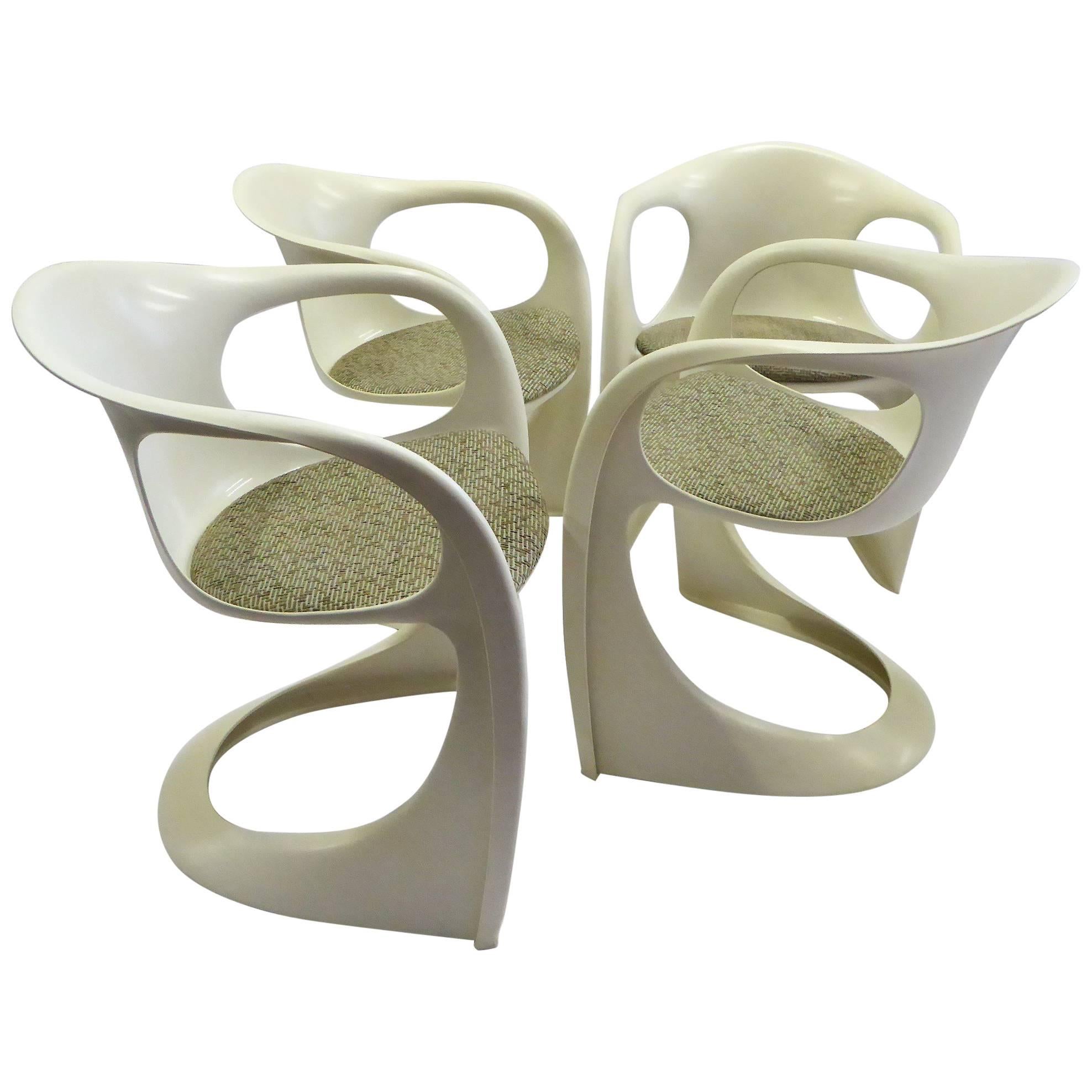 Four Alexander Begge Casalino Chairs, Germany, 1970 at 1stDibs