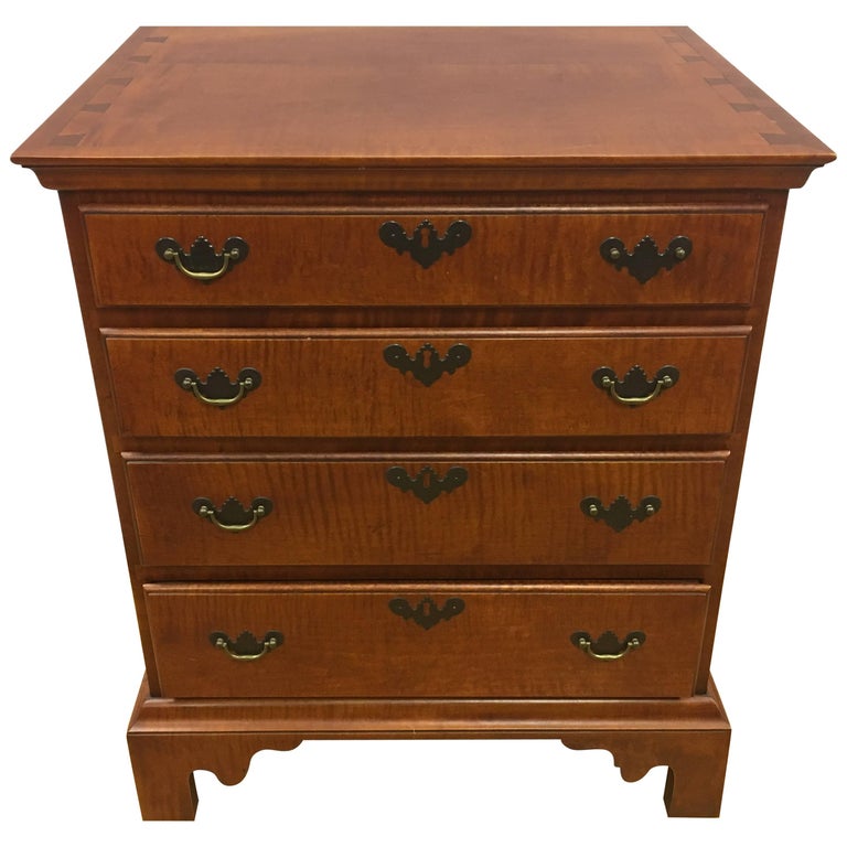 Eldred Wheeler Small Cherrywood Four-Drawer Chest Dresser For Sale at ...
