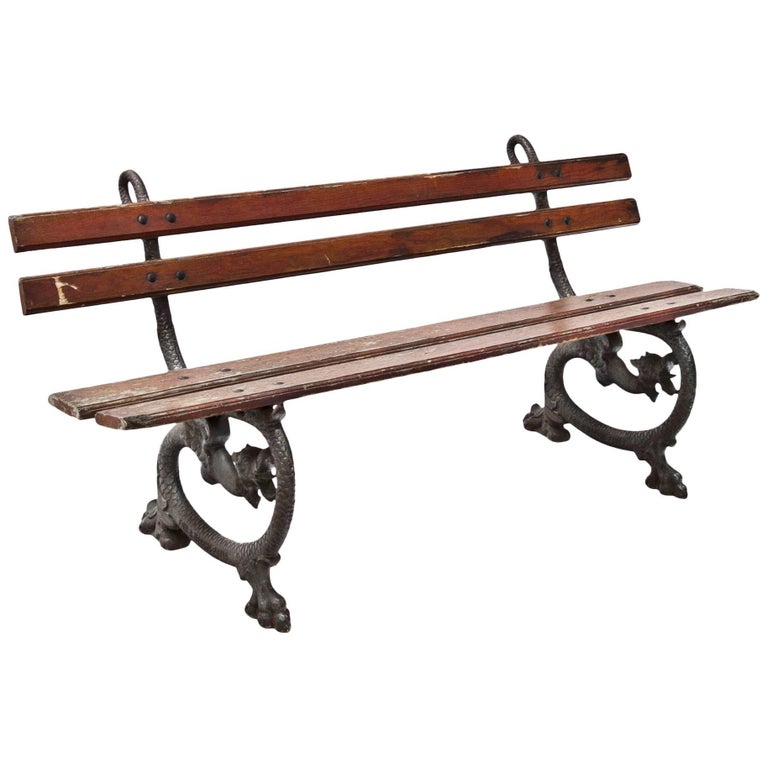 Italian Park Bench by Necchi, Pavia, Mid-20th Century at 1stDibs ...