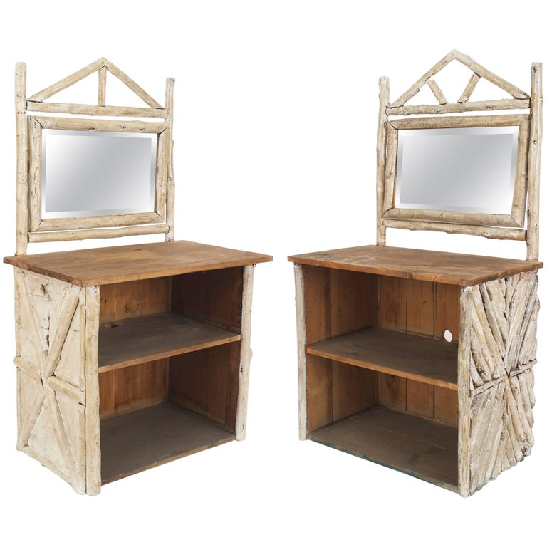 2 Rustic American Adirondack Dressers For Sale at 1stDibs