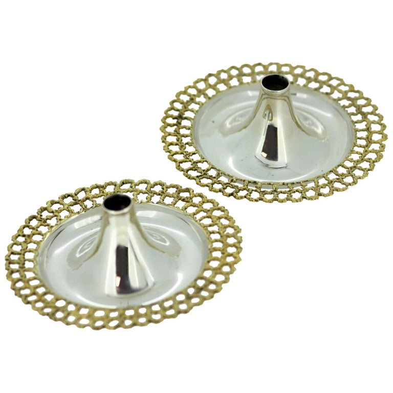 Stuart Devlin, Silver Candlesticks, London, 1975 at 1stDibs