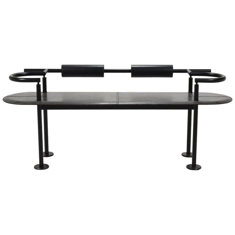 Postmodern Bench in the Manner of Ettore Sottsass at 1stDibs