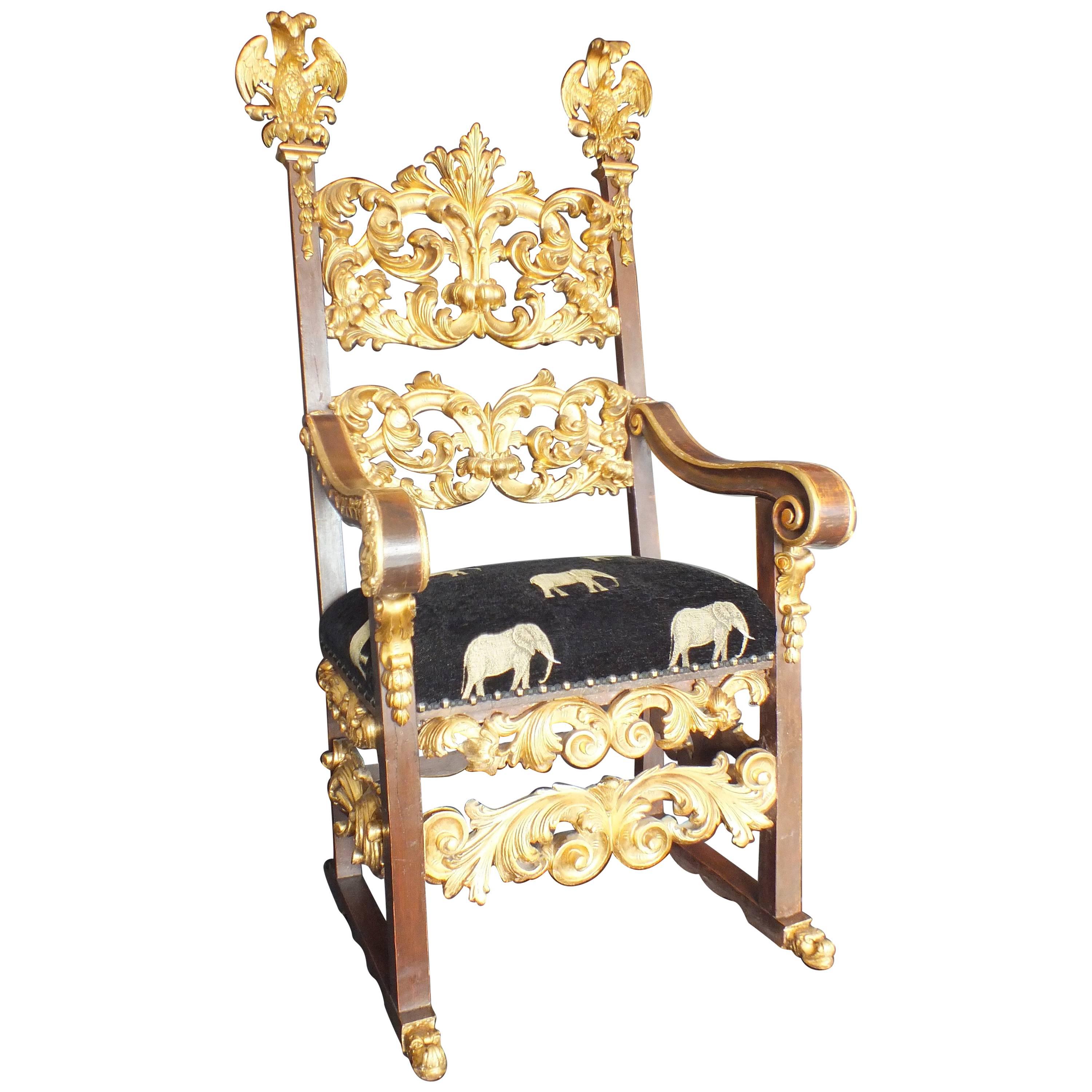 Rokoko Throne Mach For Sale at 1stDibs