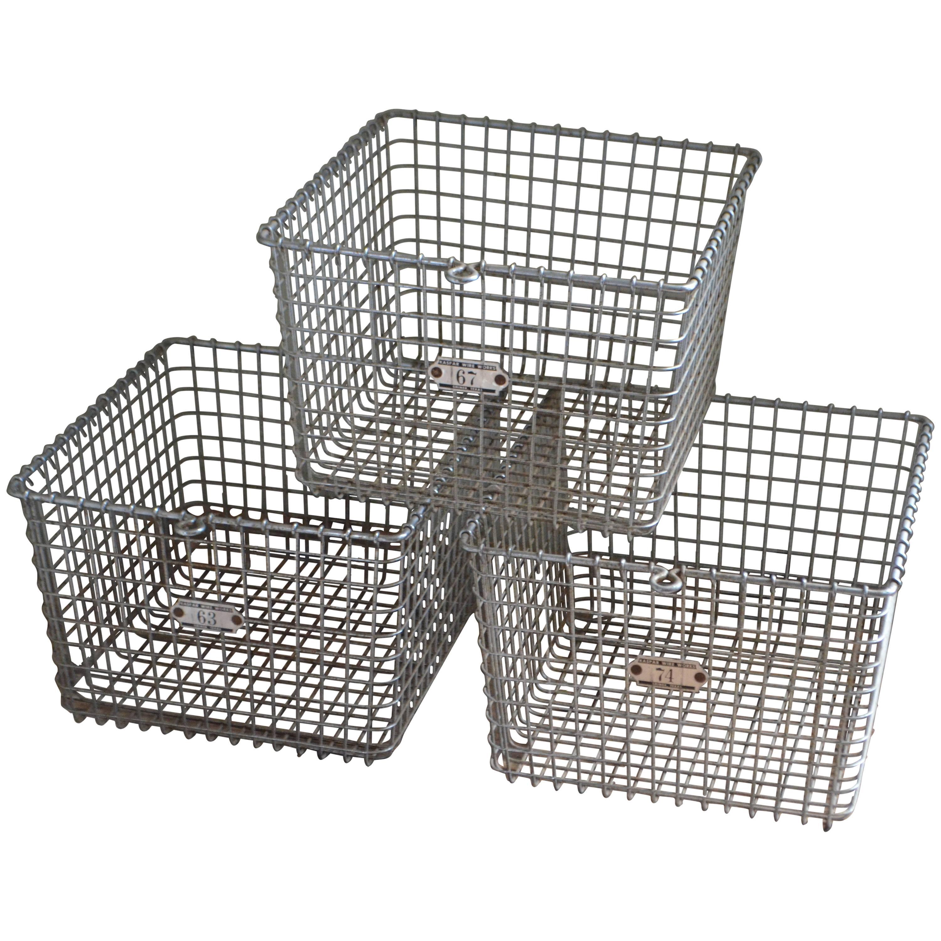 Vintage Locker Room Baskets - For Sale on 1stDibs
