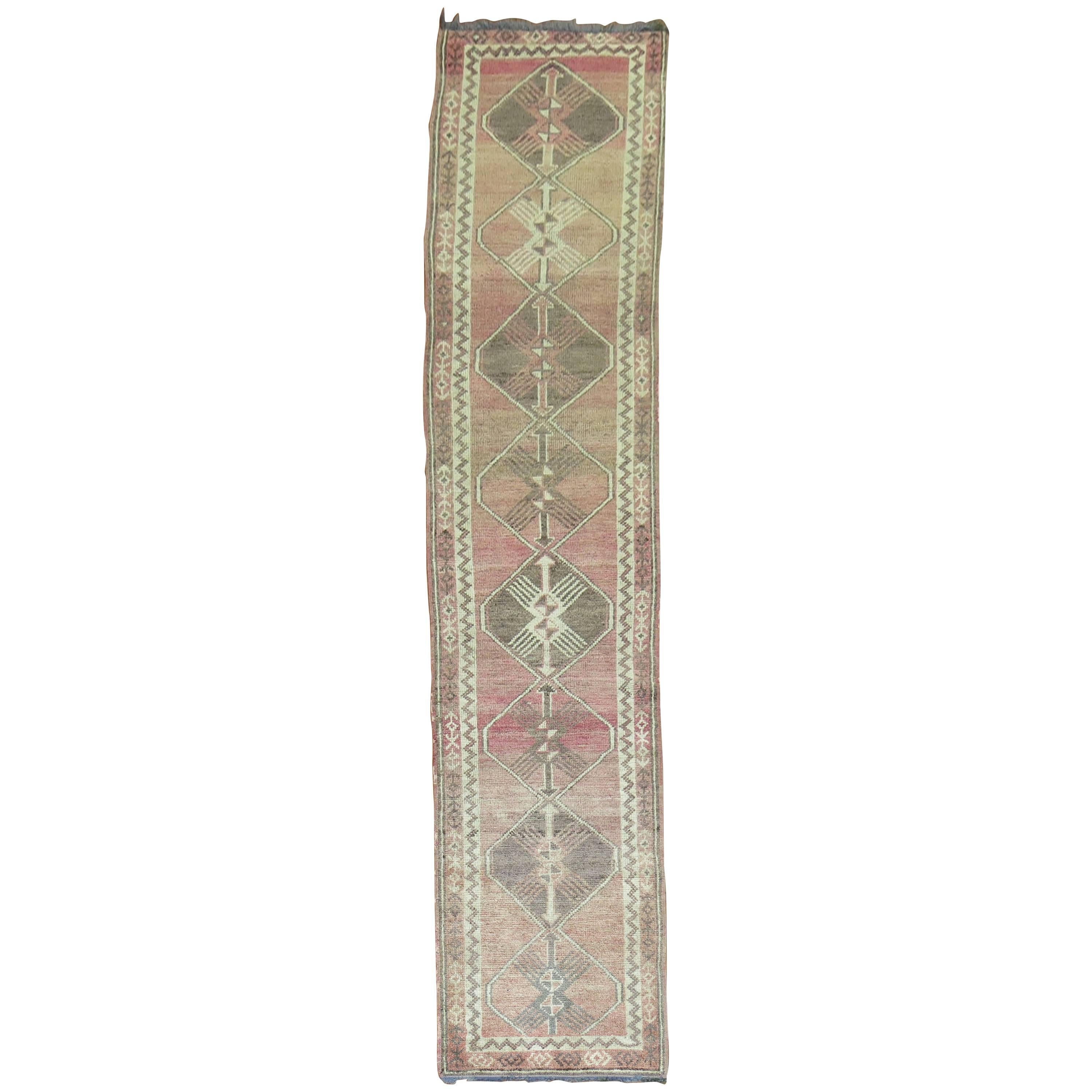 Antique Turkish Rug Runner from Milas, Traditional Gold Runner Rugs for ...