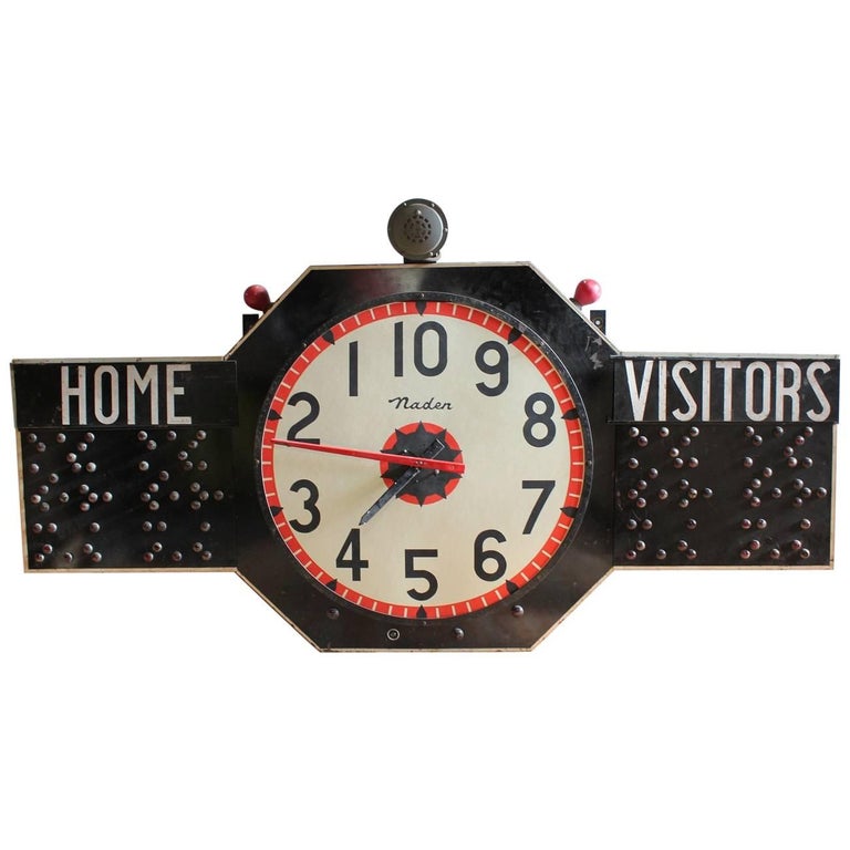 1950s Light Up Basketball Scoreboard by Naden at 1stDibs