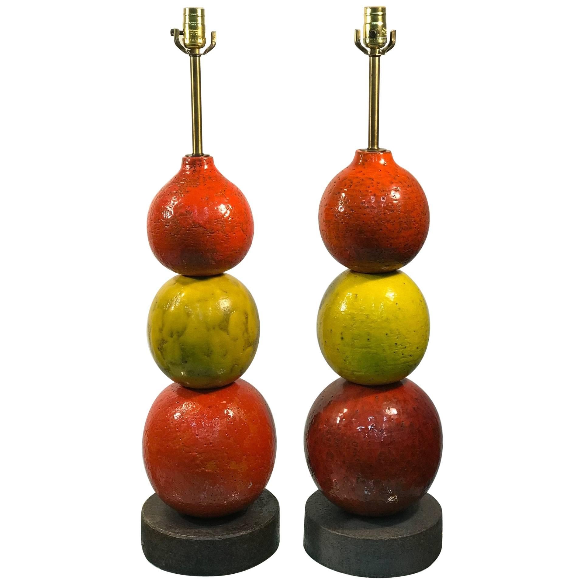 Italian Ceramic Ball Lamps by Bitossi Modern For Sale at 1stDibs ...